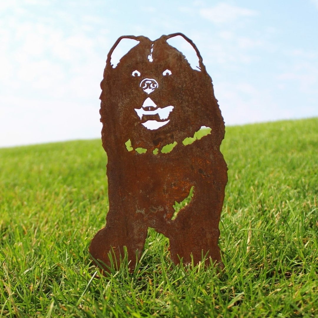 Chow Chow Corten Steel Dog Silhouette | Rust Art | Garden Décor | Pet ...