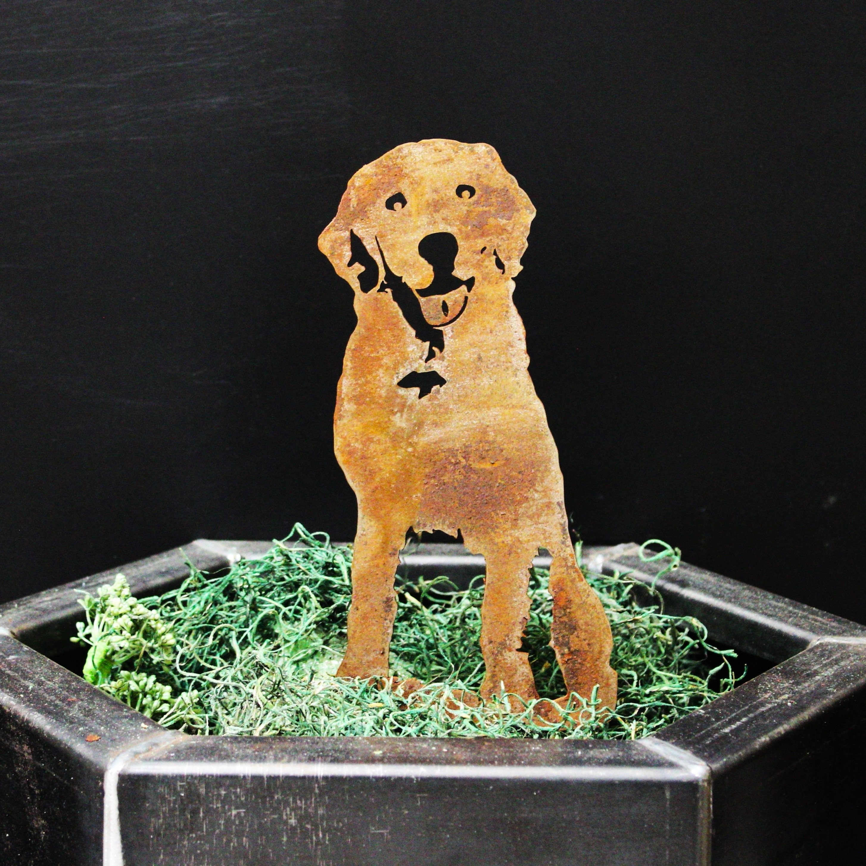 Labrador Retriever Corten Steel Dog Silhouette Rust Art - Etsy