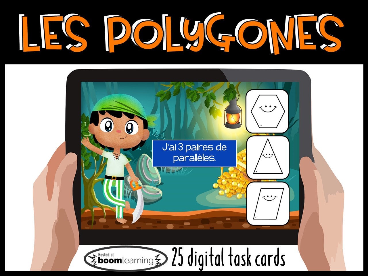Les caractéristiques des polygones 4e année Boom Cards | Etsy