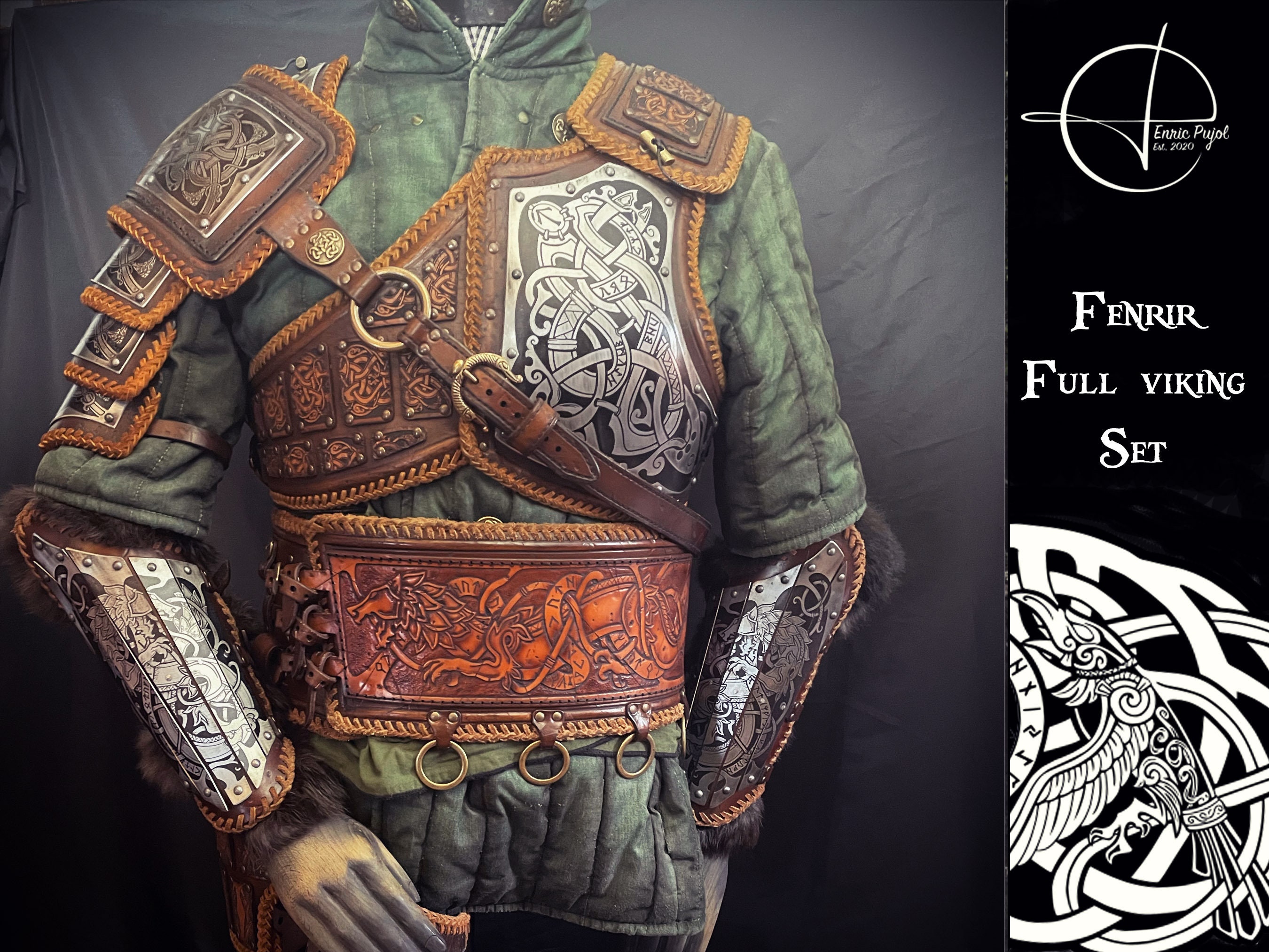 Fenrir Viking Armor Full Set Larp cosplay medieval | Etsy