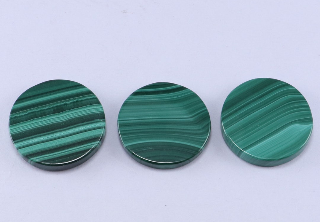 Malachite 19x19mm Round Coin Shape Flat Round Discs - Etsy