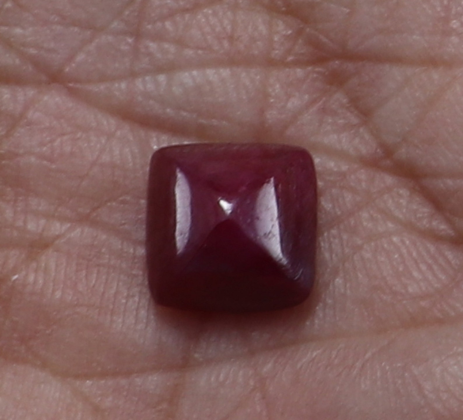 Ruby Color Enhanced 12mm8mm Sugar Loaf Cut Cushion - Etsy