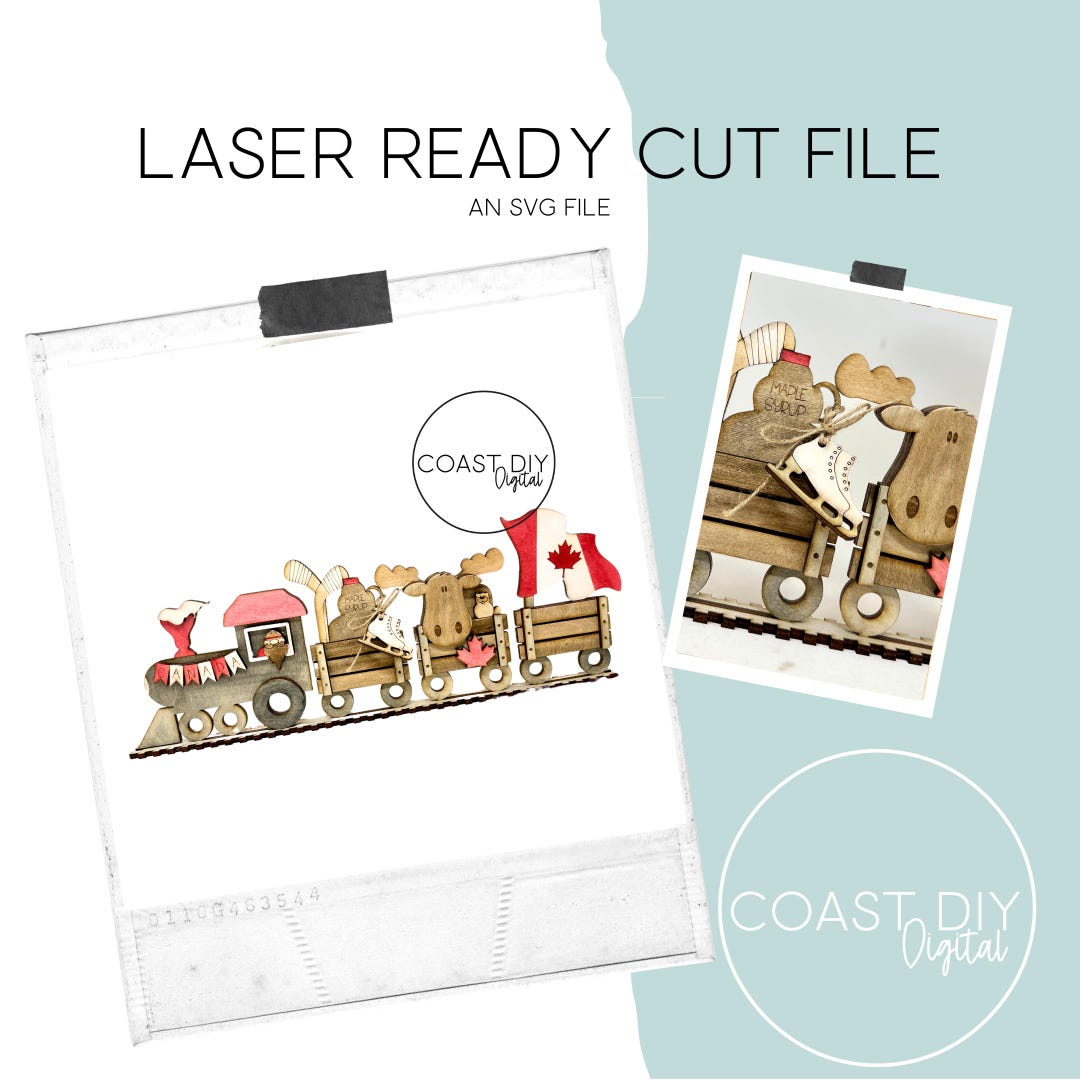 Canadian Train SVG File|laser Cut File|3d|download|glowforge|moose ...