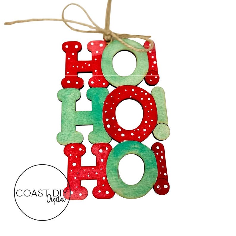 Ho Ho Ho Santa Set of Ornaments SVG File | Digital Download | Laser ...