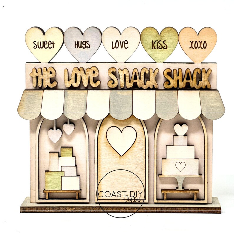 Love Snack Shack SVG Digital File | Valentines | Glowforge Ready ...