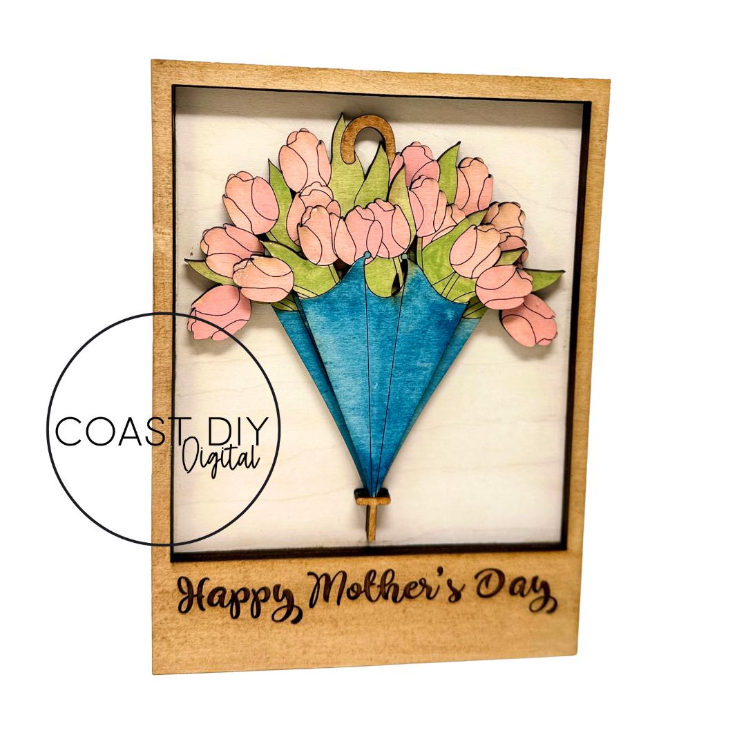Tulip Umbrella Signs | Dimensional SVG Digital File | Glowforge Ready ...