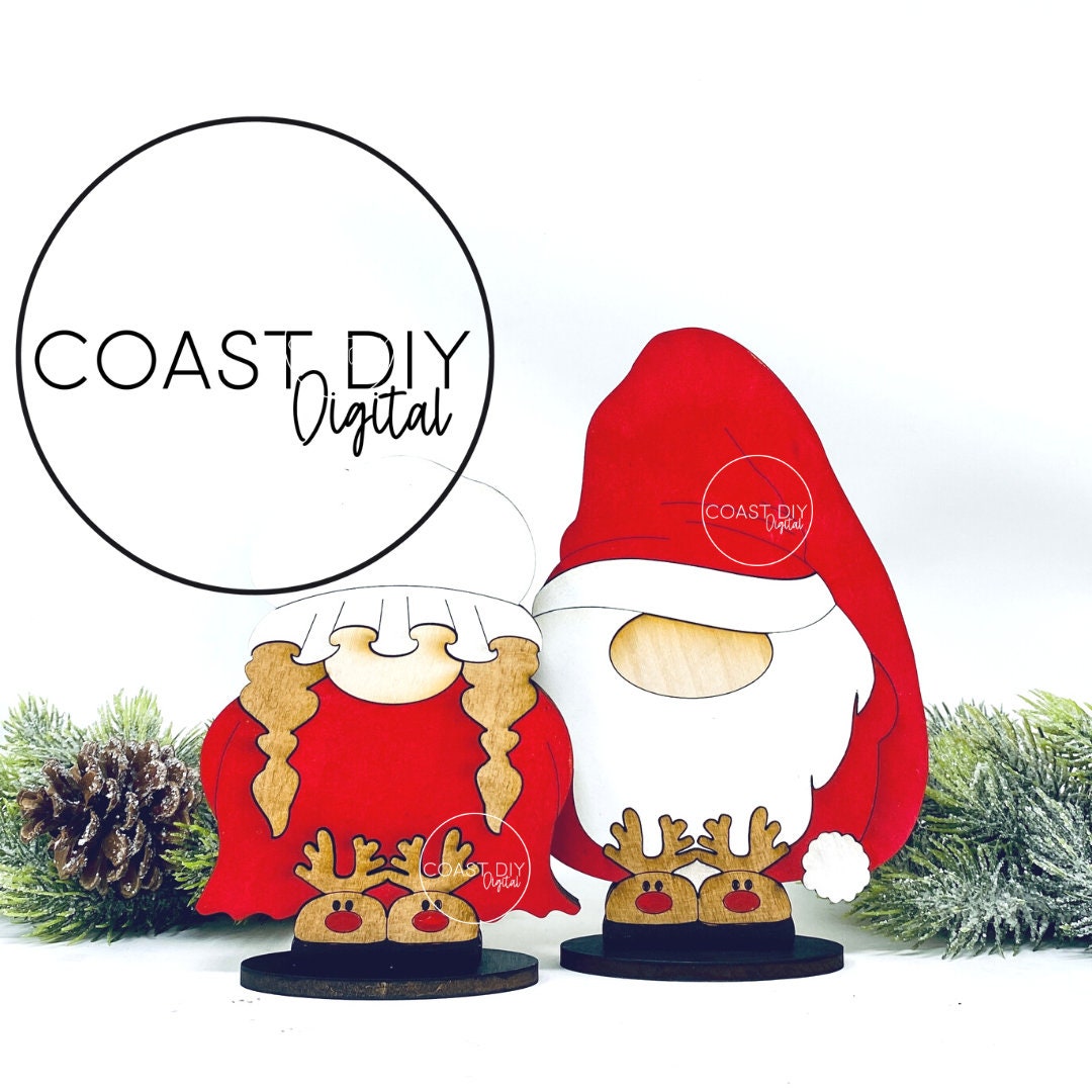 Goodnight Santa and Mrs. Claus SVG Digital File Glowforge - Etsy