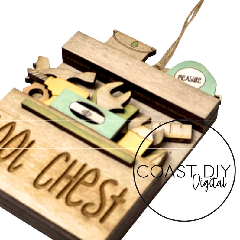 Tool Chest Ornament SVG Digital File | Glowforge Ready | Laser - Etsy