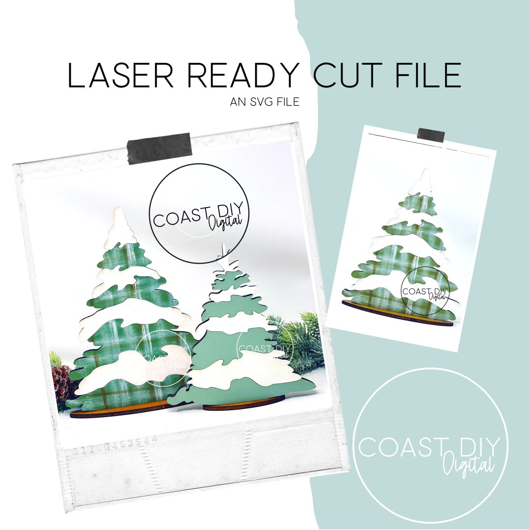 Layered Trees SVG Digital File | Glowforge Ready | Laser - Etsy