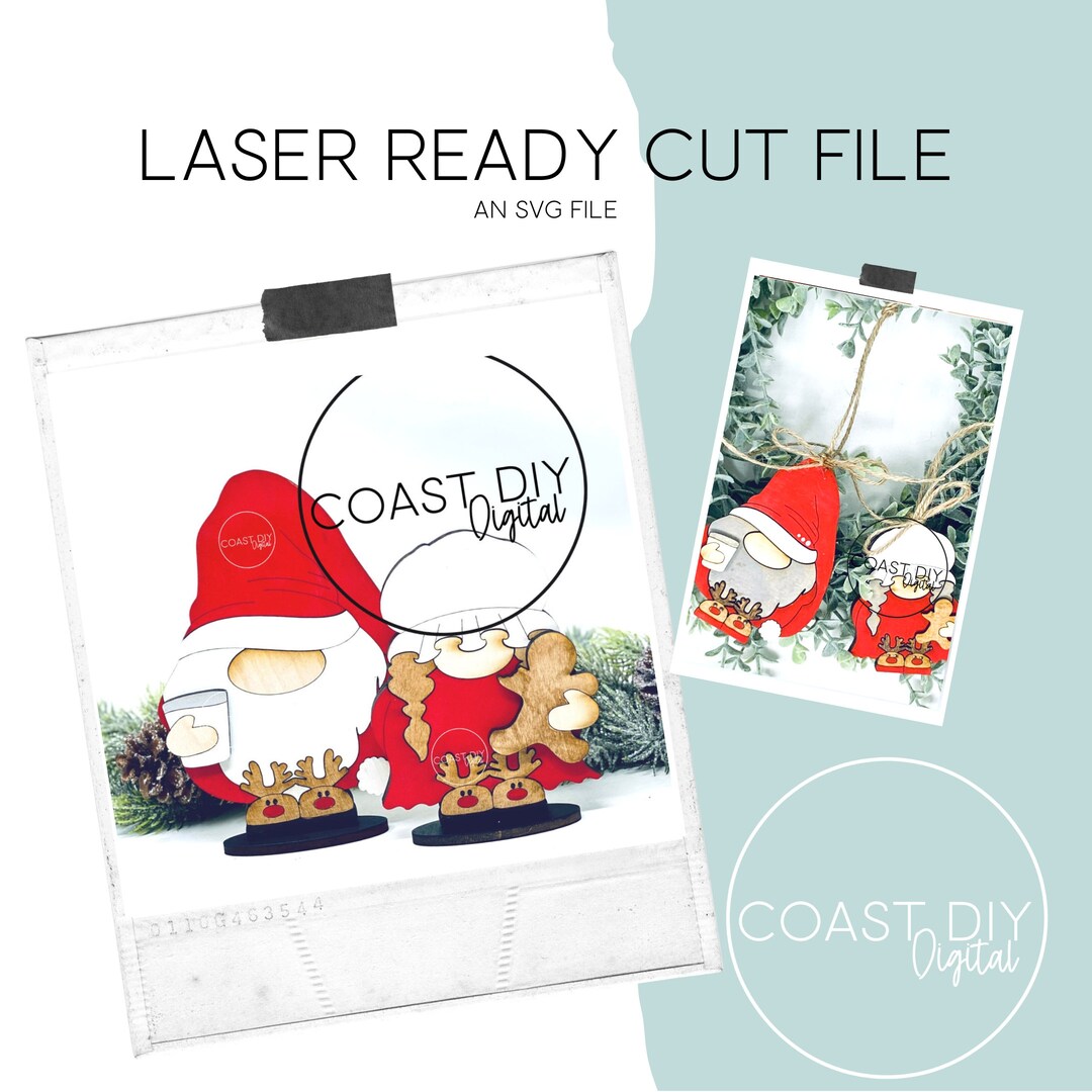 Goodnight Santa and Mrs. Claus SVG Digital File | Glowforge Ready ...