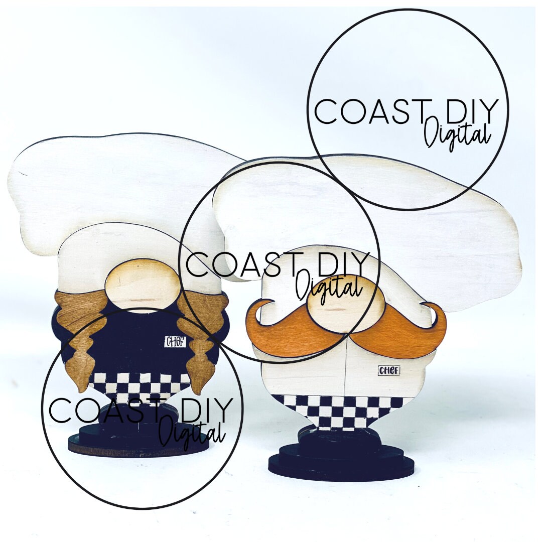 Chef Gnome SVG File Glowforge Ready Kitchen Decor Laser - Etsy