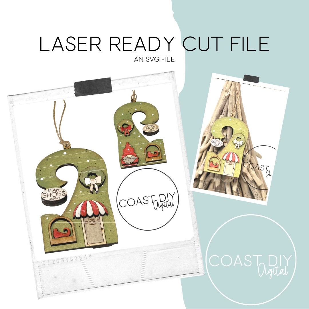Christmas Village Shoe Shoppe | Elves| Glowforge Ready | Laser File ...
