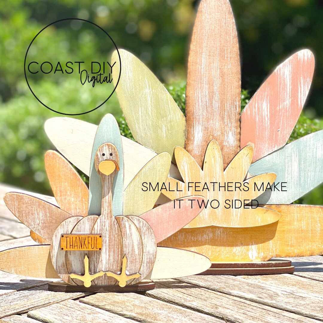 Layered Turkeys SVG Digital File Glowforge Ready Laser - Etsy
