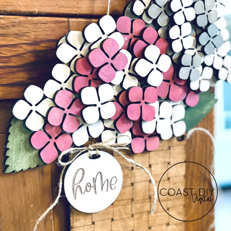 Hydrangea Hanging Basket SVG File Digital Download - Etsy