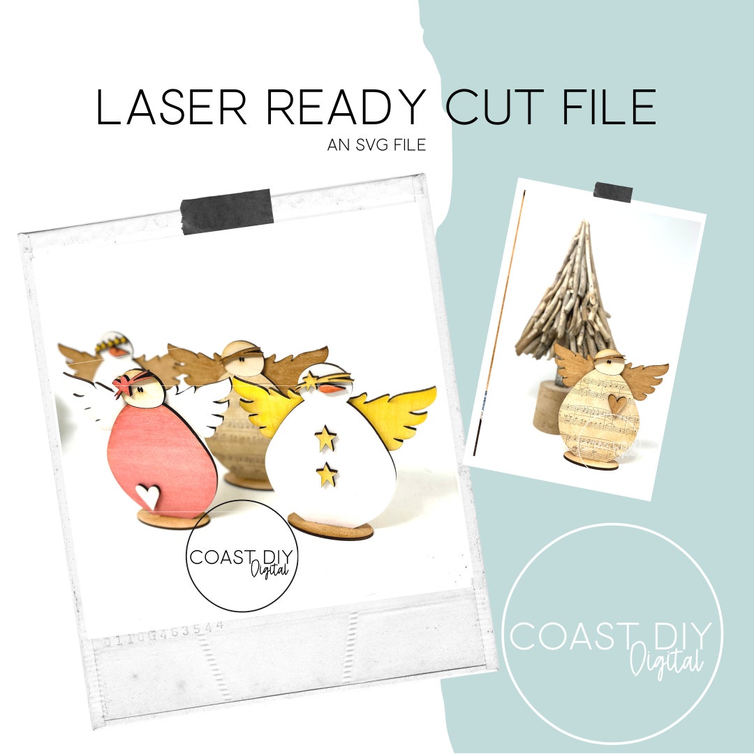 Chunky Angel Maker SVG Digital File | Glowforge Ready | Laser | Snowman ...