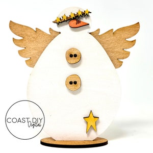 Chunky Angel Maker SVG Digital File | Glowforge Ready | Laser | Snowman ...