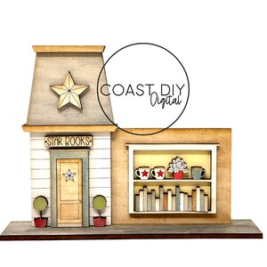 Americana Bookstore SVG Digital File | Glowforge Ready | Laser - Etsy