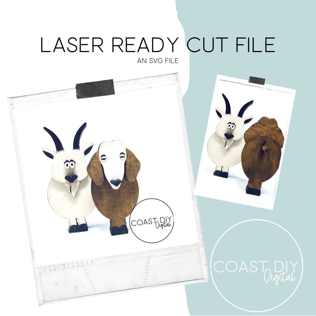 Goat Laser File | Glowforge Ready | Laser File | SVG - Etsy