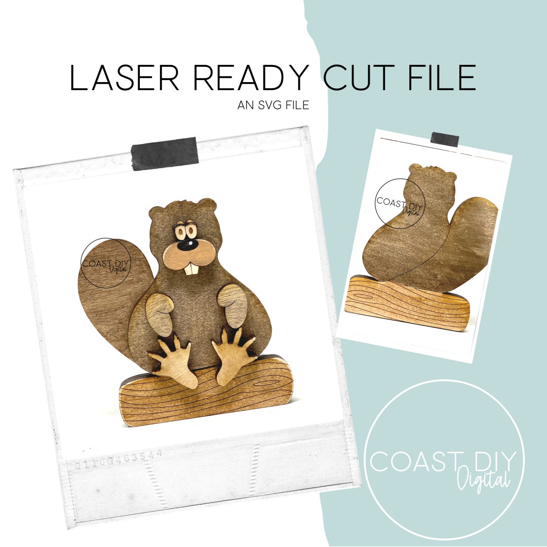 Beaver Laser File | Glowforge Ready | Laser File | SVG - Etsy