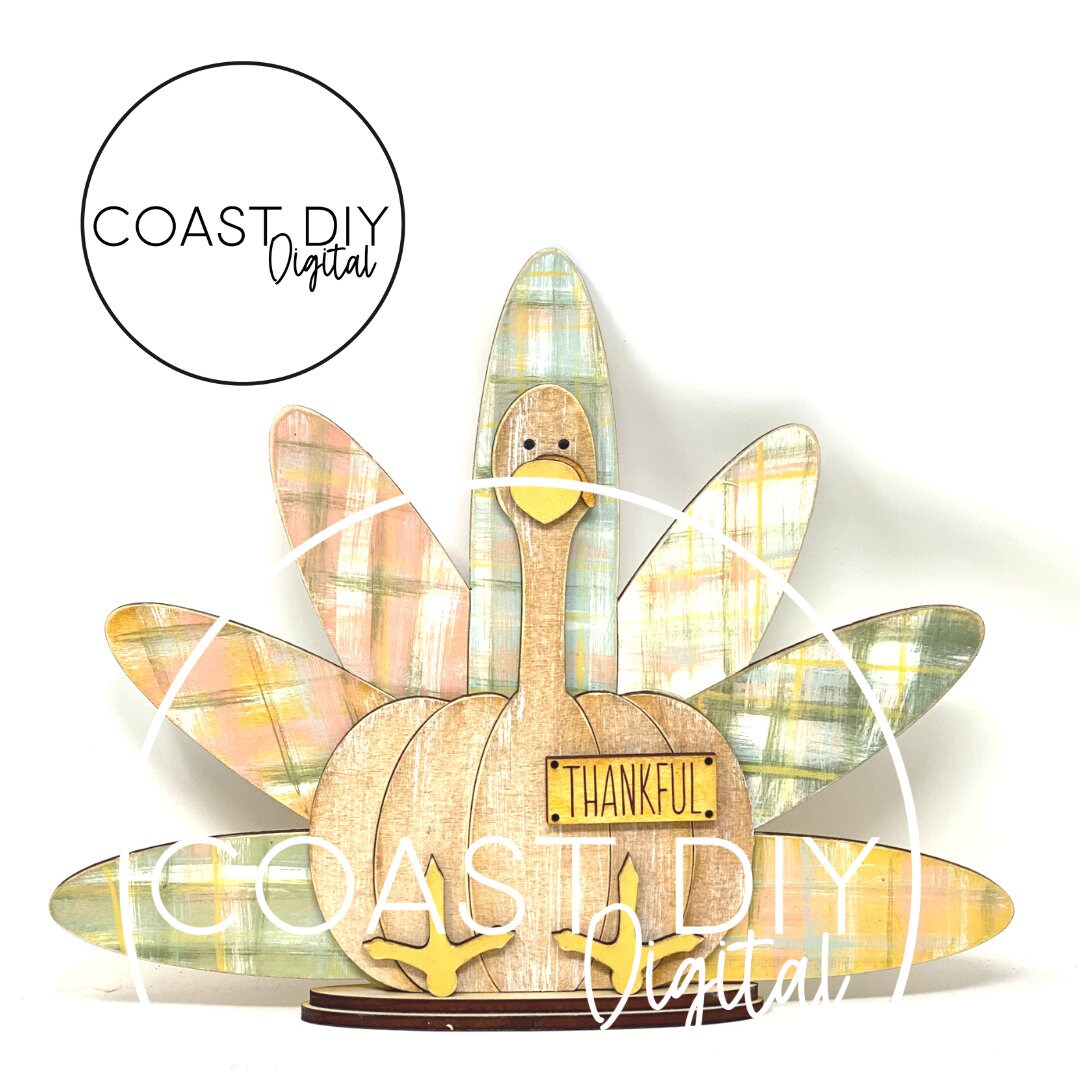 Layered Turkeys SVG Digital File Glowforge Ready Laser - Etsy