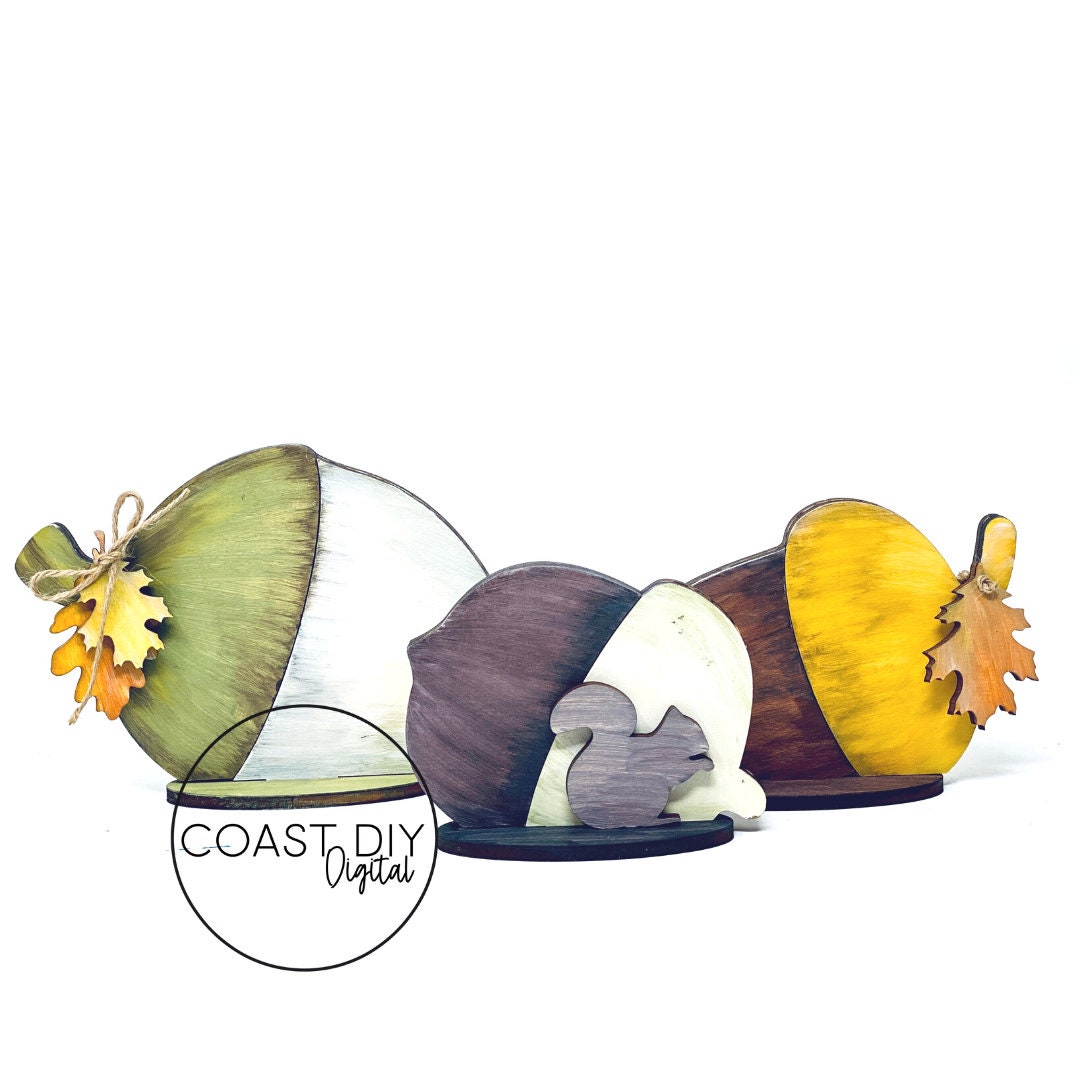 Standing Acorns SVG Digital Download Autumn Fall - Etsy