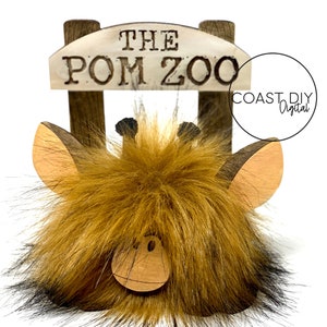 Pom Pom ZOO BUNDLE Wooden Add on SVG File | Digital Download ...