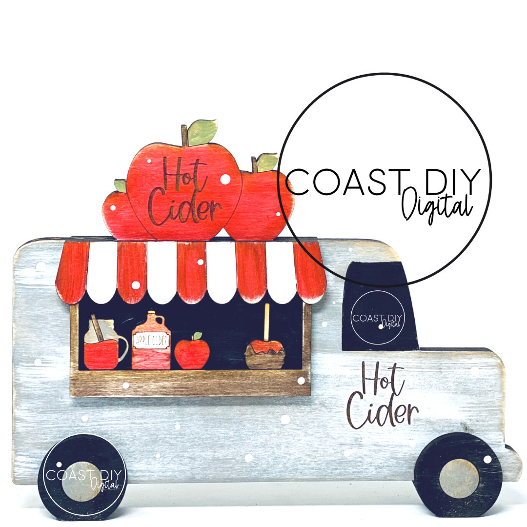 Christmas Village Cider Food Truck & Gingerbread Cart - Etsy