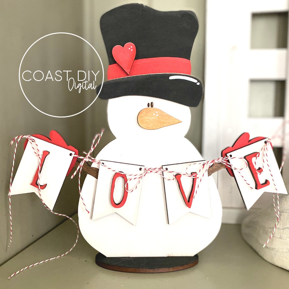 Snowman Love SVG Digital File Glowforge Ready Laser - Etsy