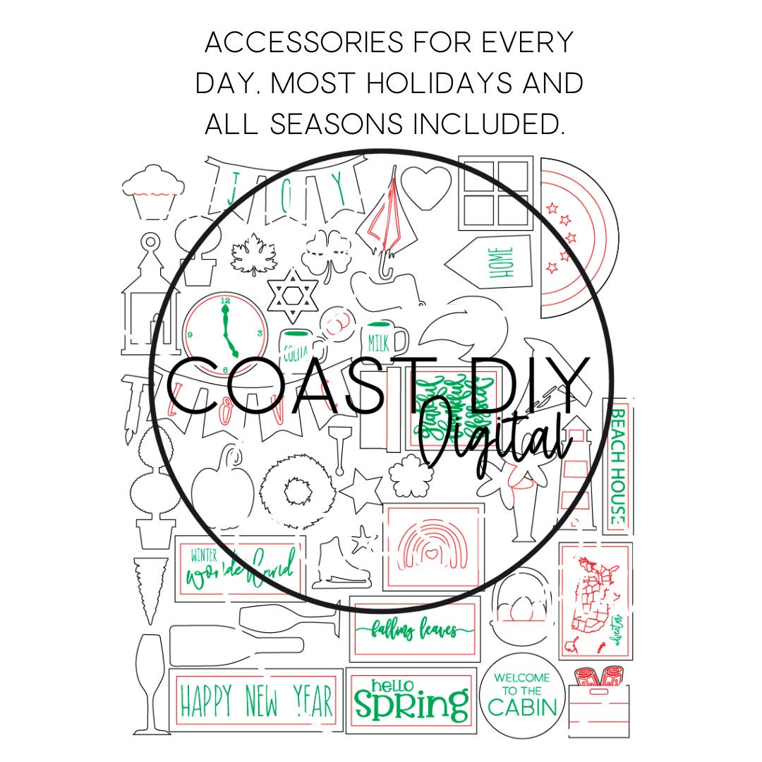 Interchangeable Stone Fireplace SVG Digital File Glowforge - Etsy