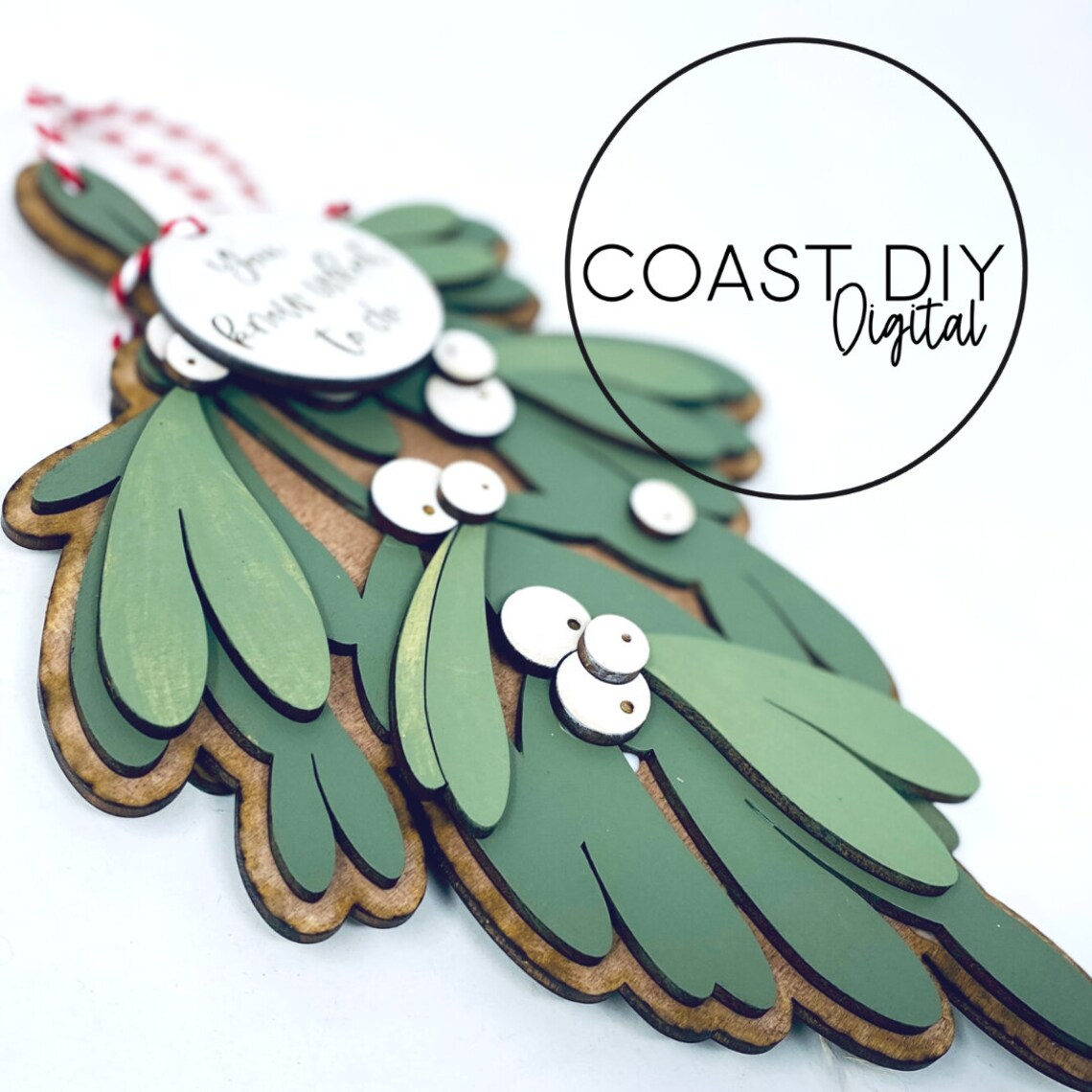 Hanging Mistletoe SVG File| You Know What to Do | Laser Cut File|3d ...
