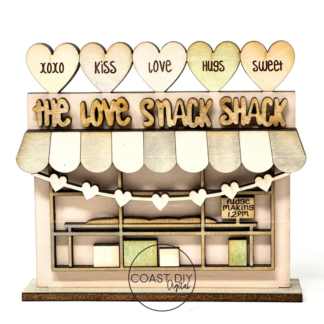 Love Snack Shack SVG Digital File | Valentines | Glowforge Ready ...