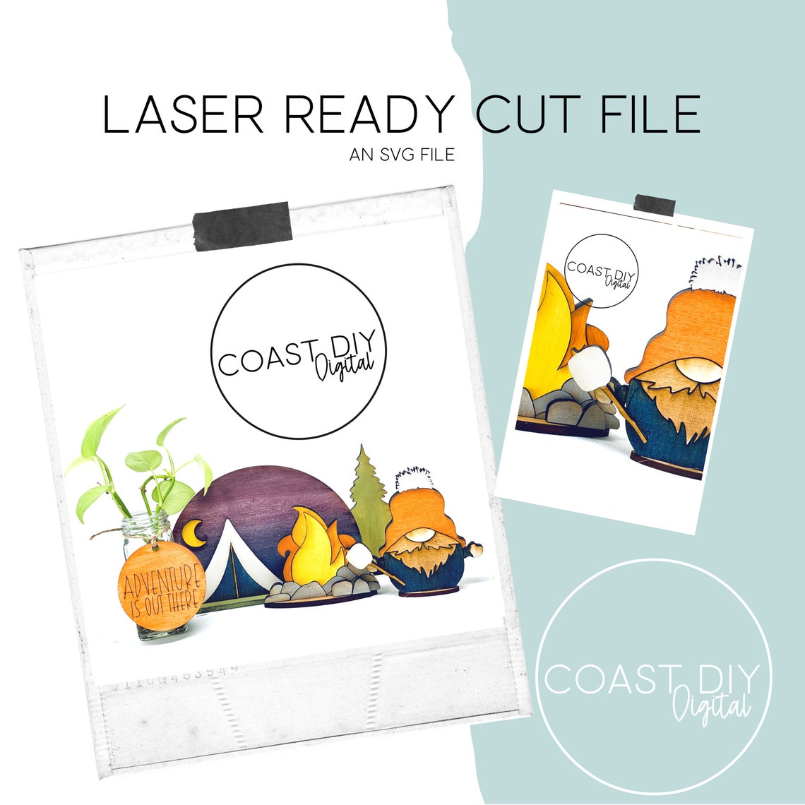 Camping SVG Digital File Glowforge Ready Laser - Etsy