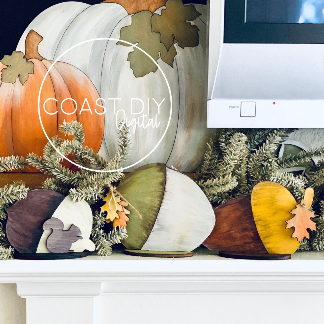 Standing Acorns SVG Digital Download Autumn Fall - Etsy