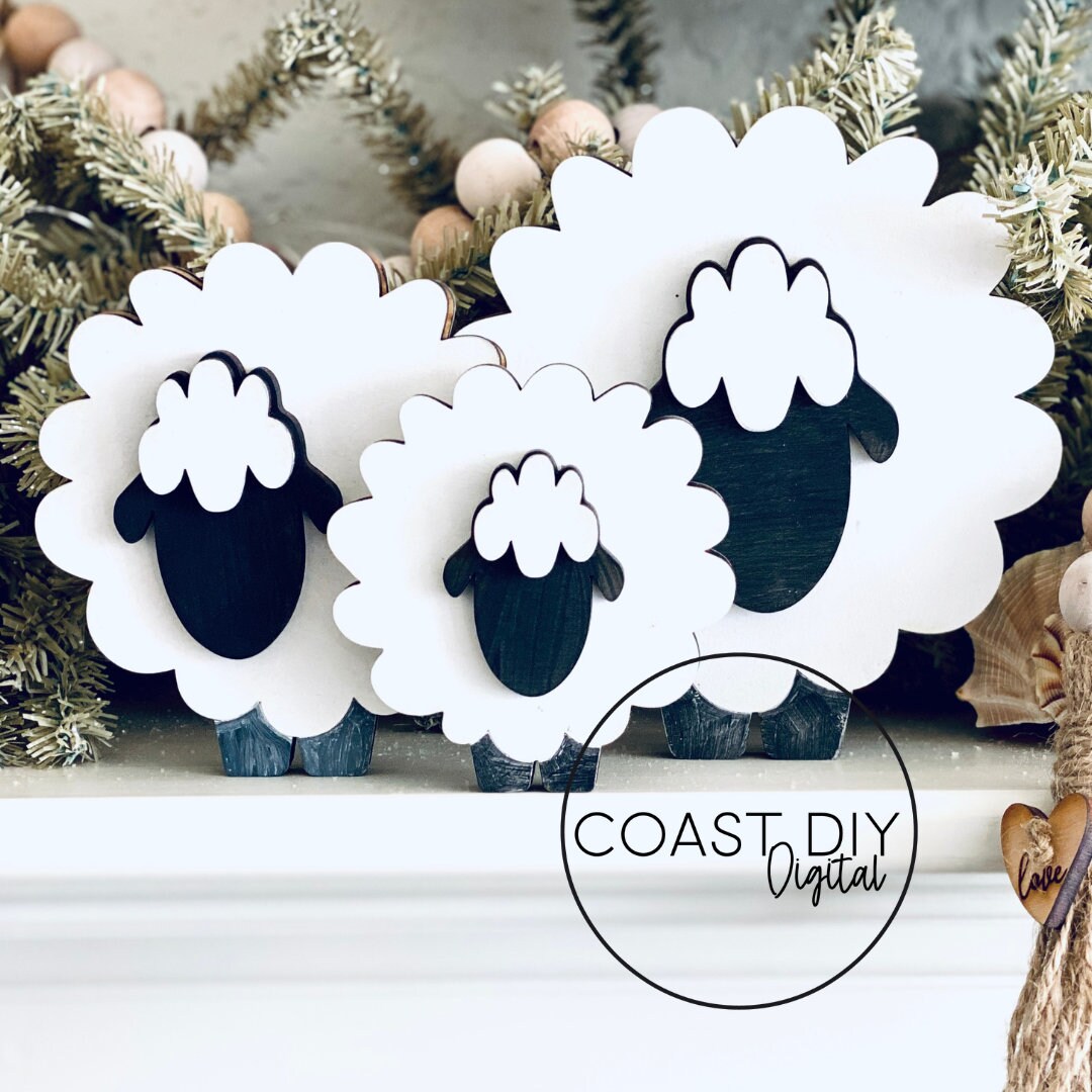 Sheep Family Svg File | Spring | Easter Decor | Laser Cut File|3d ...