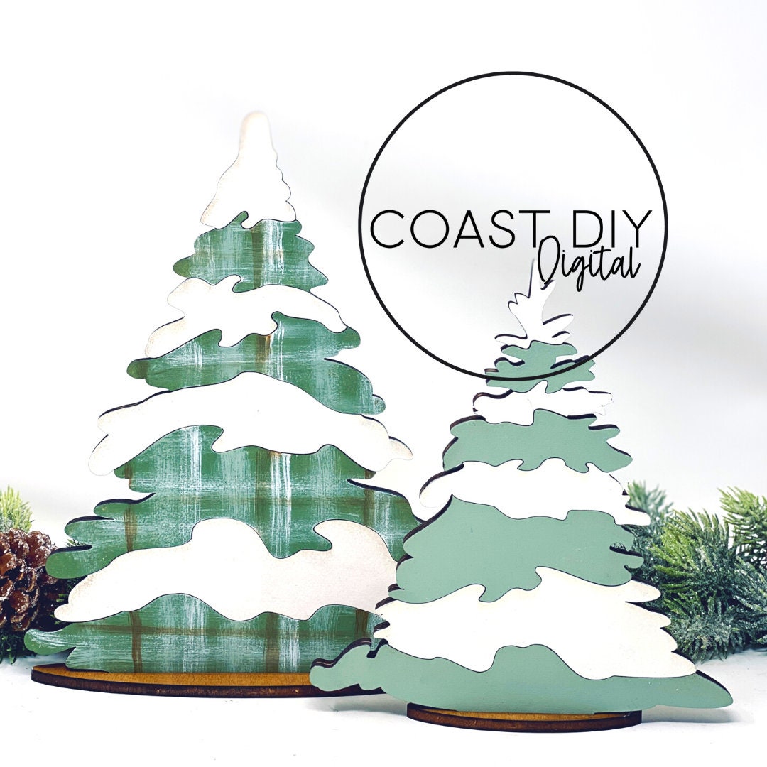 Layered Trees SVG Digital File Glowforge Ready Laser - Etsy