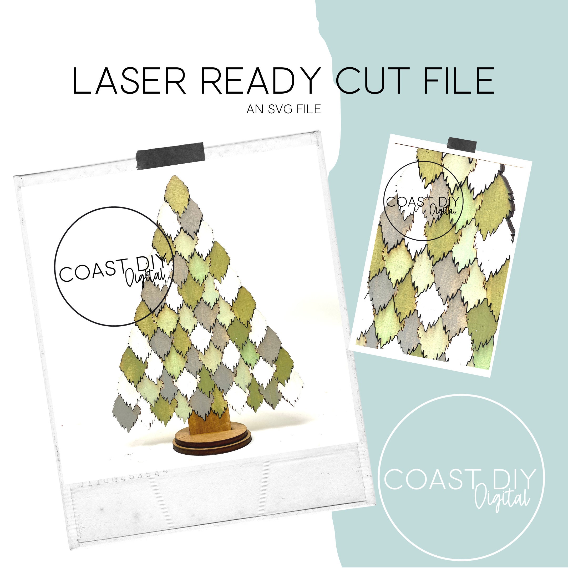 Feather Tree SVG Digital File Glowforge Ready Laser - Etsy