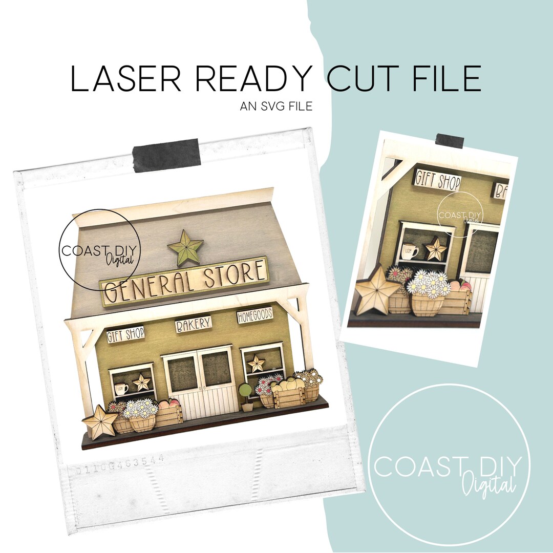 Americana General Store SVG Digital File | Glowforge Ready | Laser - Etsy