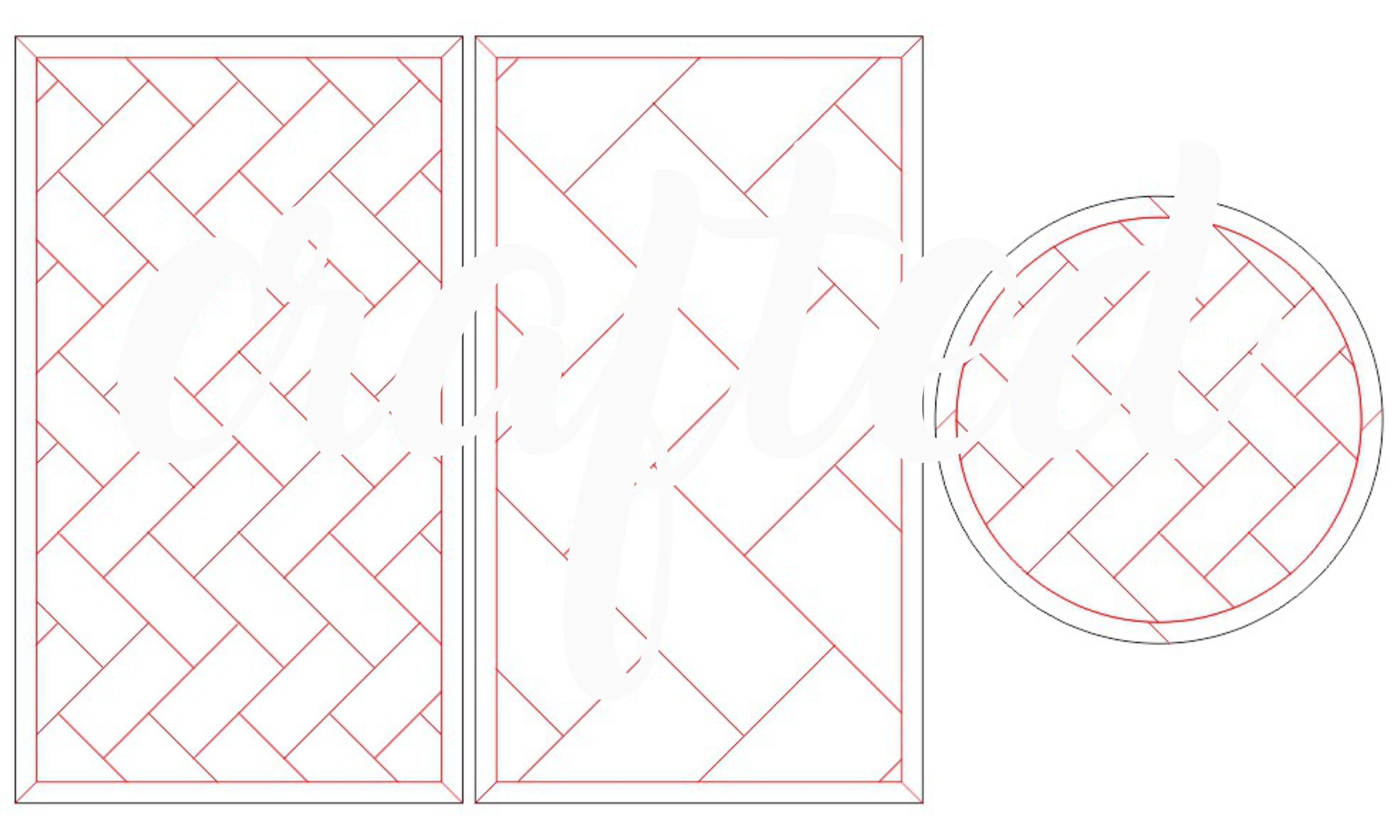 Herringbone Sign for Laser Cut / Etched With Mitered Frames - Etsy