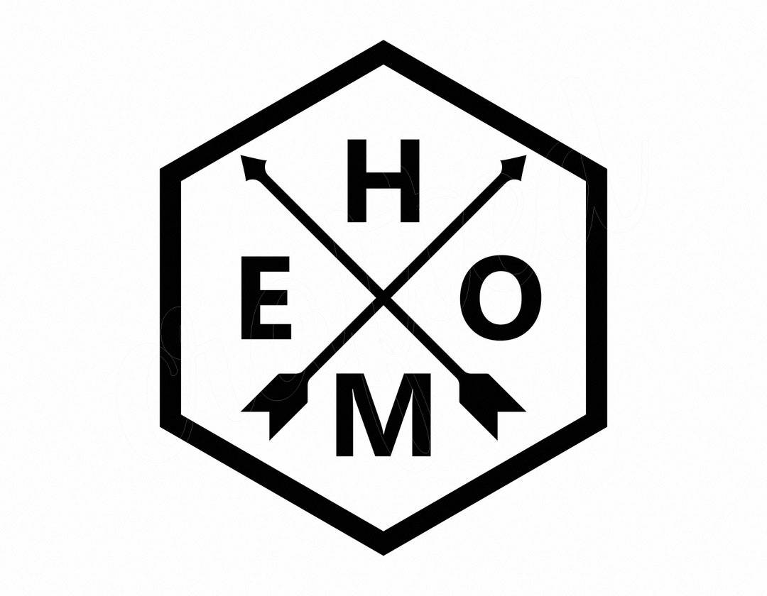 Octagon Home Sign Layered Sign Glowforge Ready - Etsy