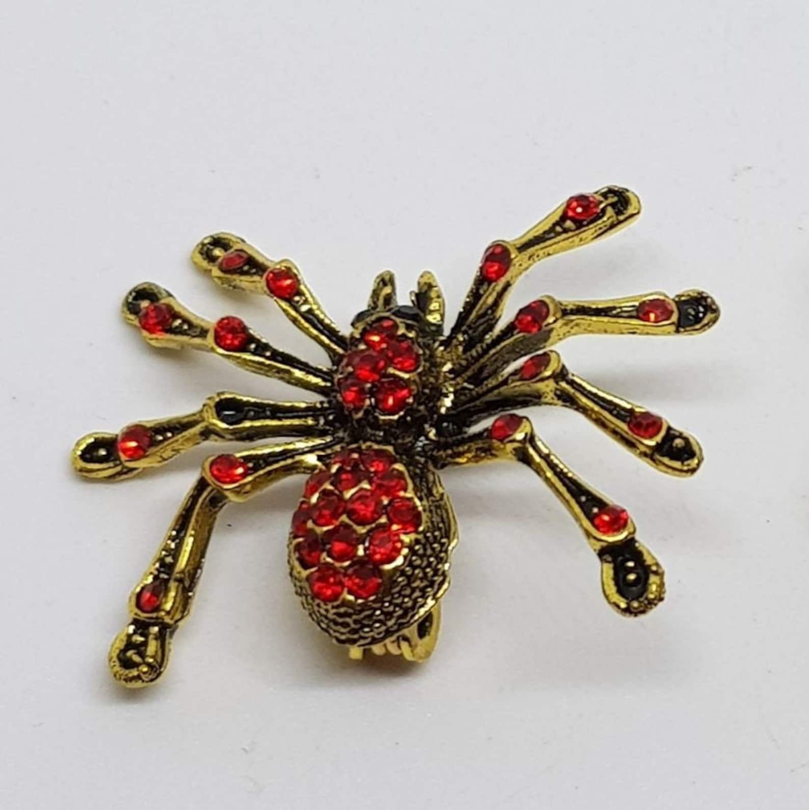 Spider Collar Pin, Spider Lapel Pin, Spider Brooch A Charming and ...