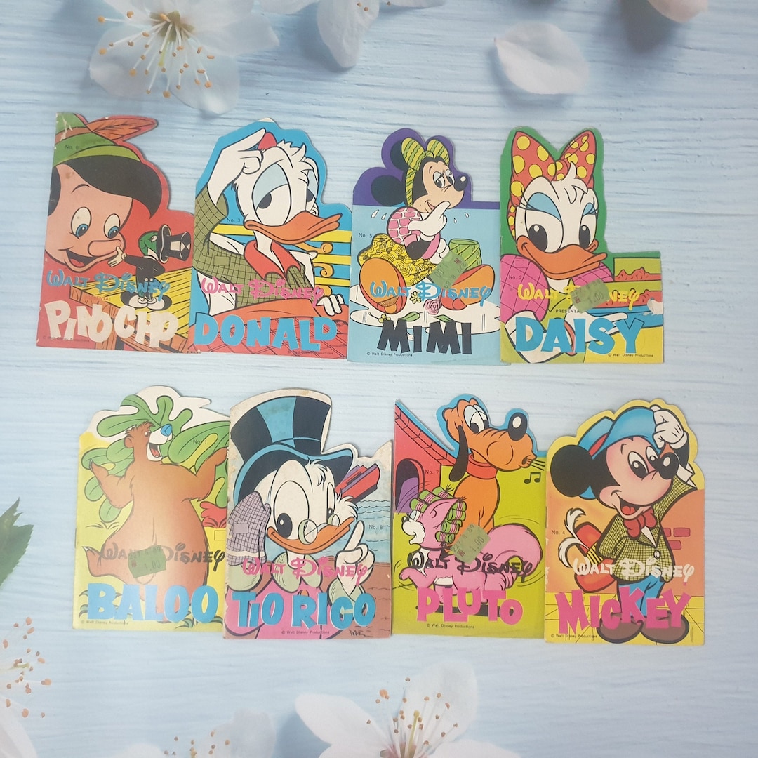8 Walt Disney Hebrew Booklets - Mickey Mouse / Minnie Mouse / Donald ...