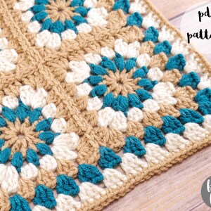 PDF Crochet Pattern-ocean Flower Square - Etsy