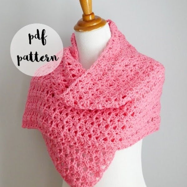 Pink Crochet Shawl - Etsy