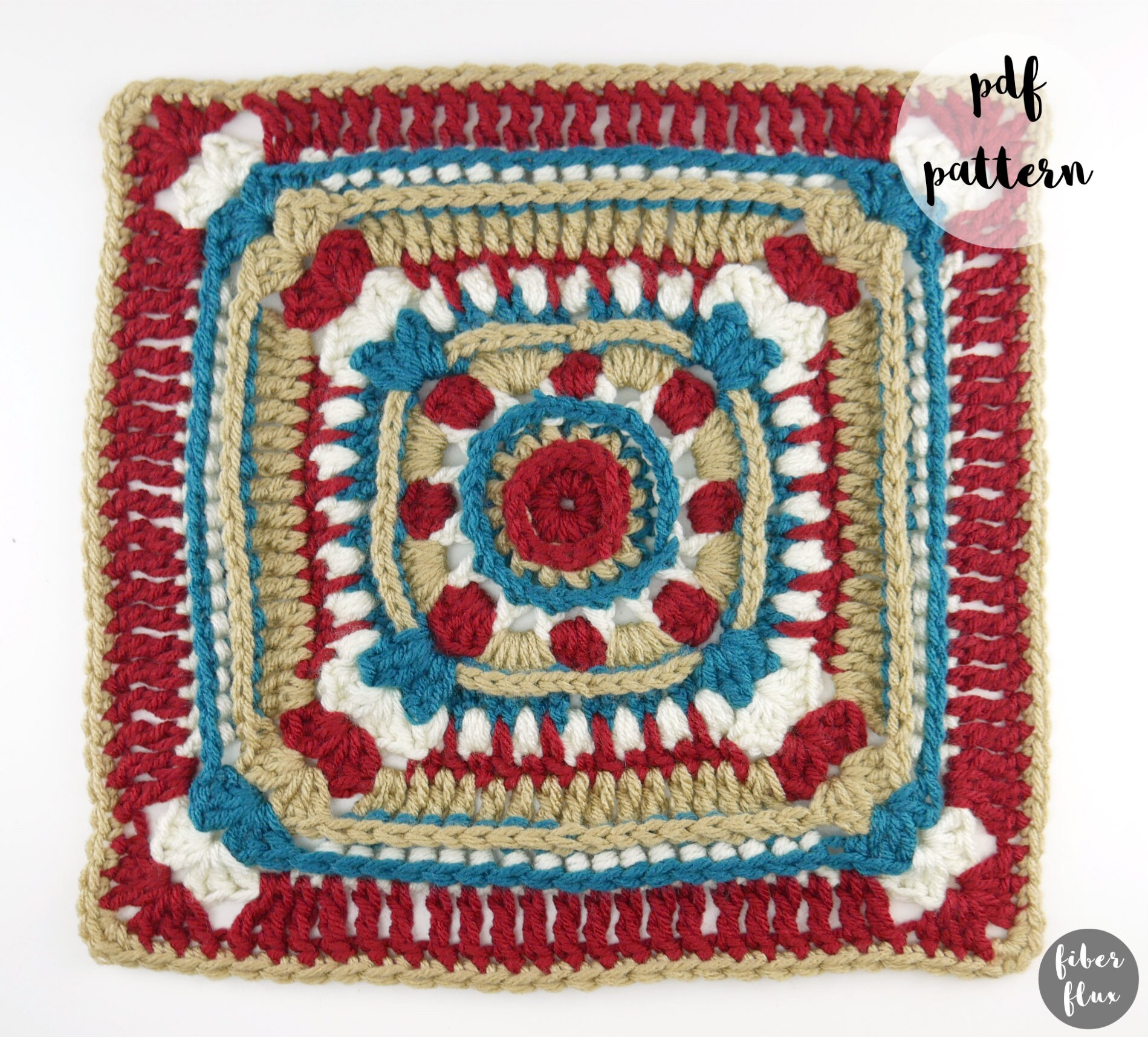 PDF Crochet Pattern-holiday Spruce Crochet Blanket Square - Etsy