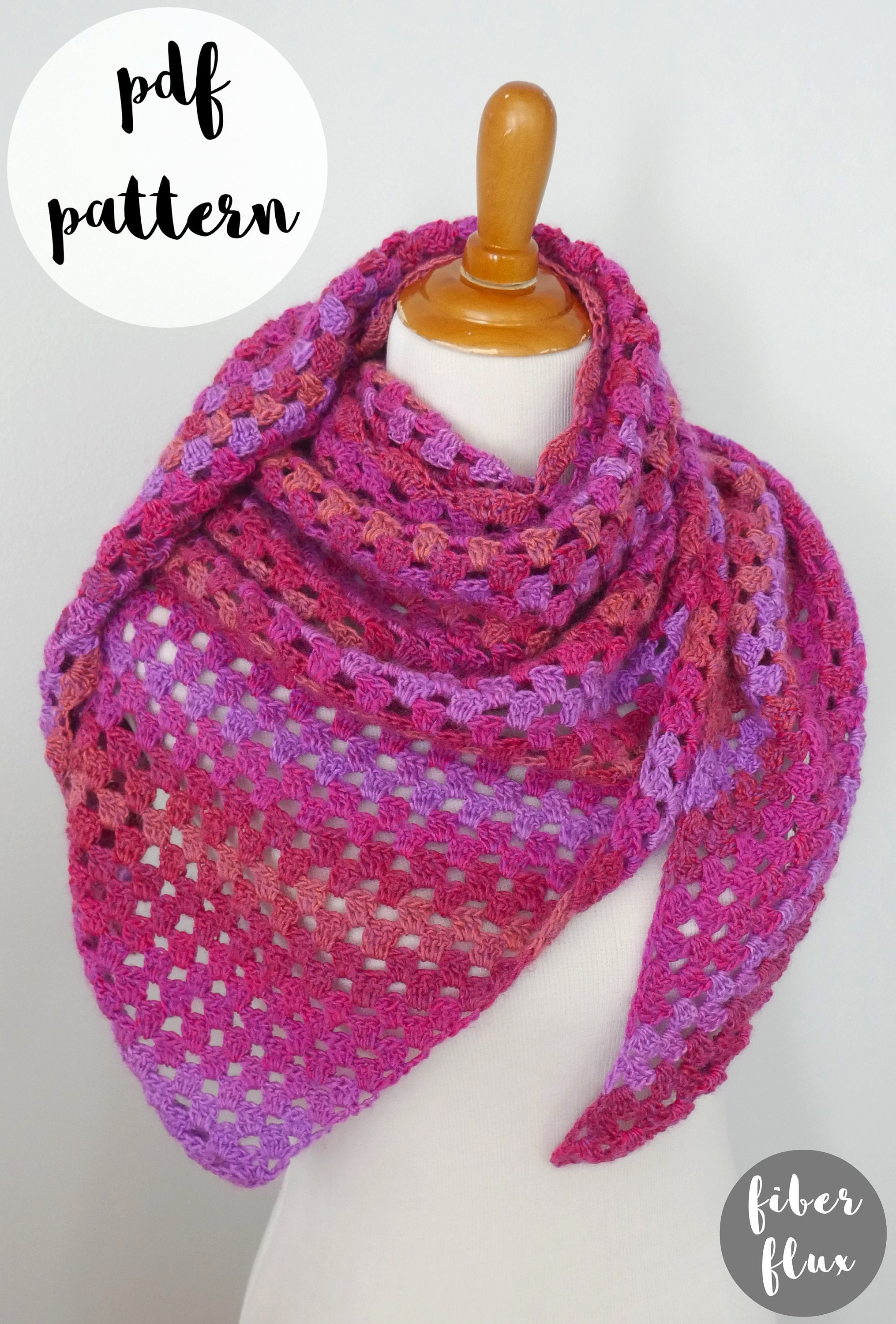 PDF Crochet Pattern-azalea Patch Shawl - Etsy