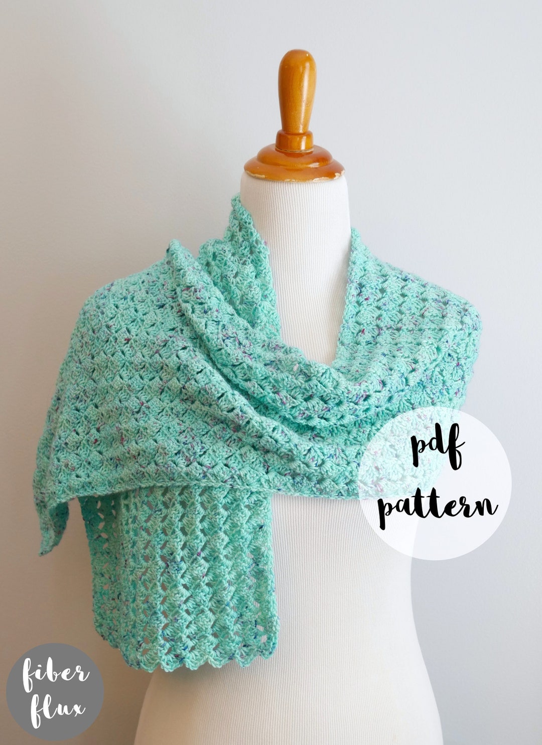 PDF Crochet Pattern-clear Skies Shawl - Etsy