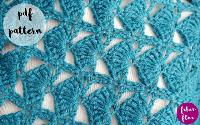 PDF Crochet Pattern-sparkling Waters Wrap - Etsy