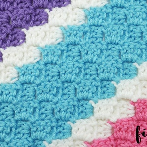PDF Crochet Pattern-springy Stripes C2C Crochet Blanket - Etsy