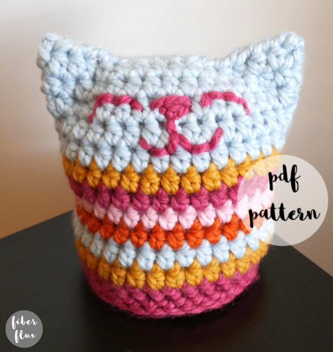 PDF Crochet Pattern-sleepy Kitty Stuffie - Etsy