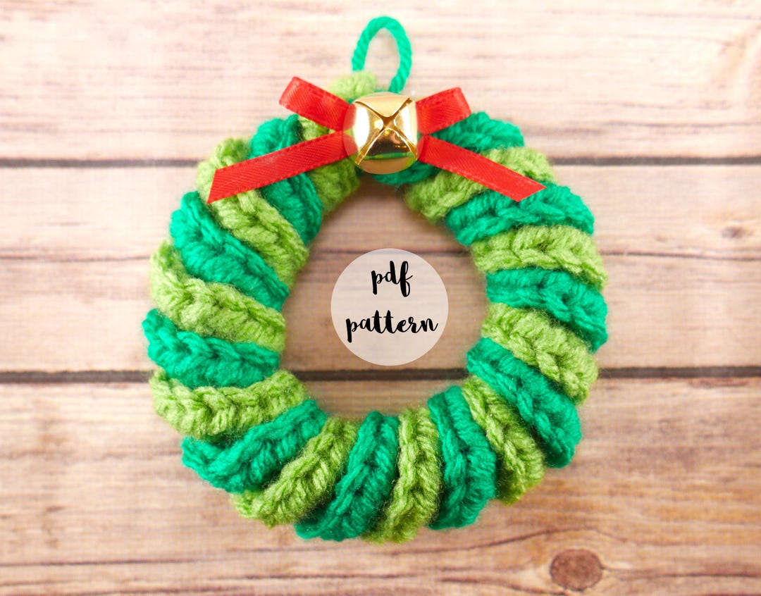 PDF Crochet Pattern-crochet Curlicue Wreath Ornament - Etsy